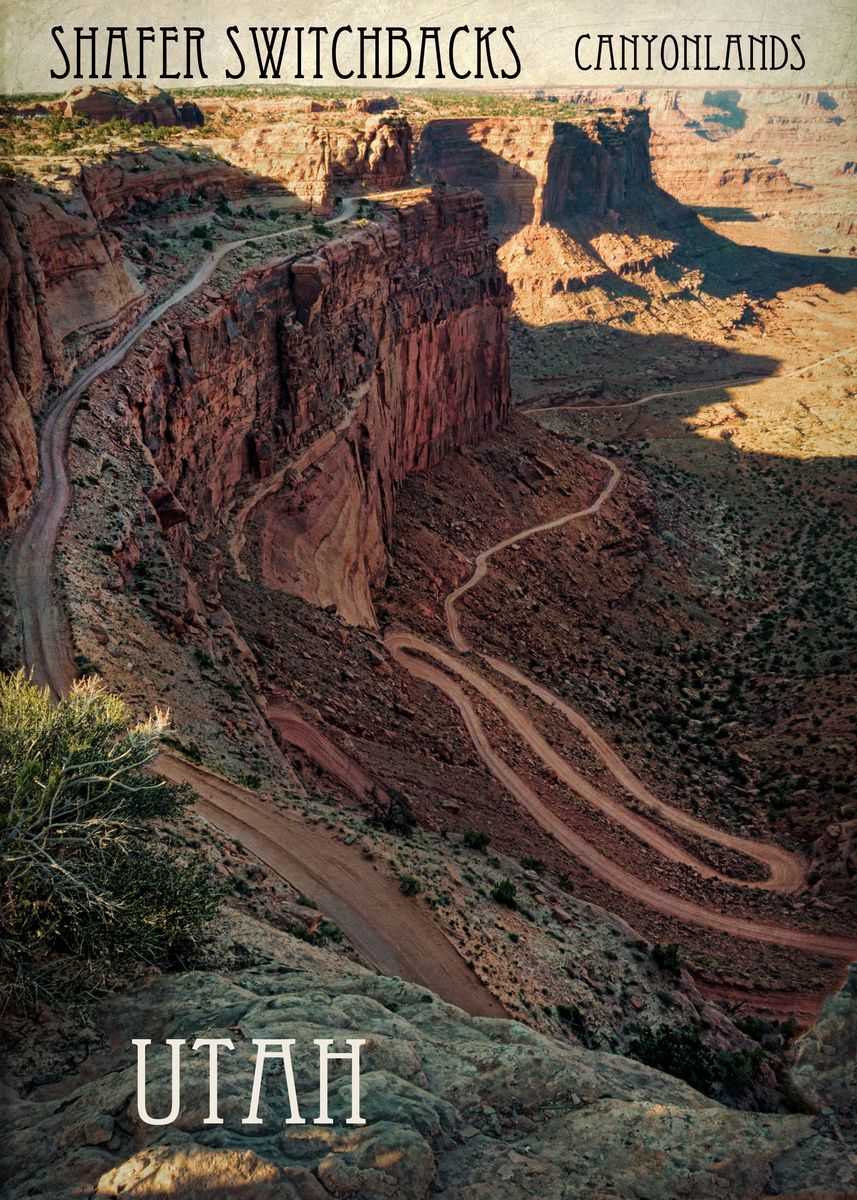 'The Shafer Switchbacks' Poster, picture, metal print, paint by Jill ...