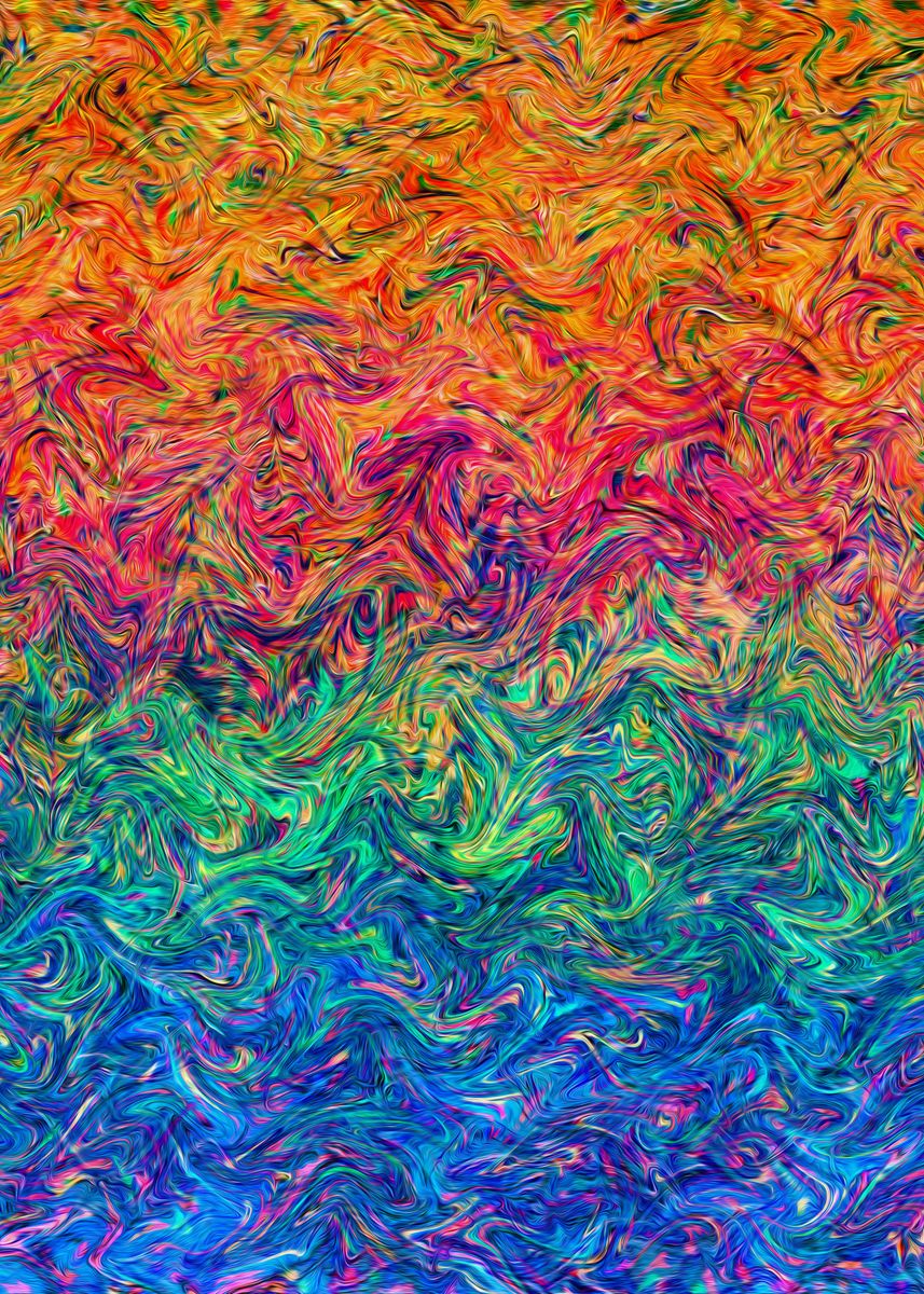 'Fluid Colors G249' Poster by MEDUSA GraphicART | Displate