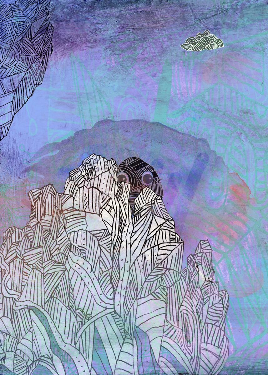 'Feeling Blue' Poster, picture, metal print, paint by Marianna ...