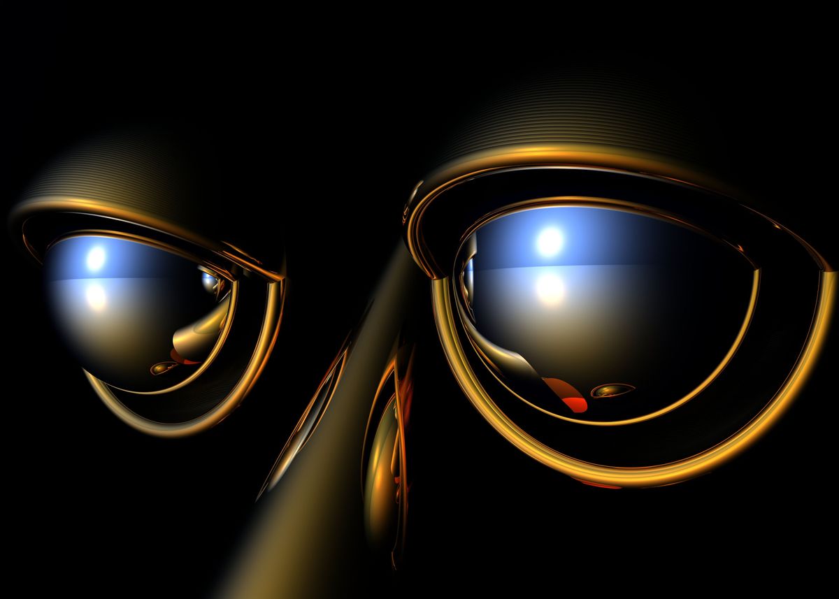 'Eyes of the Cyborg' Poster by Lyle Hatch | Displate