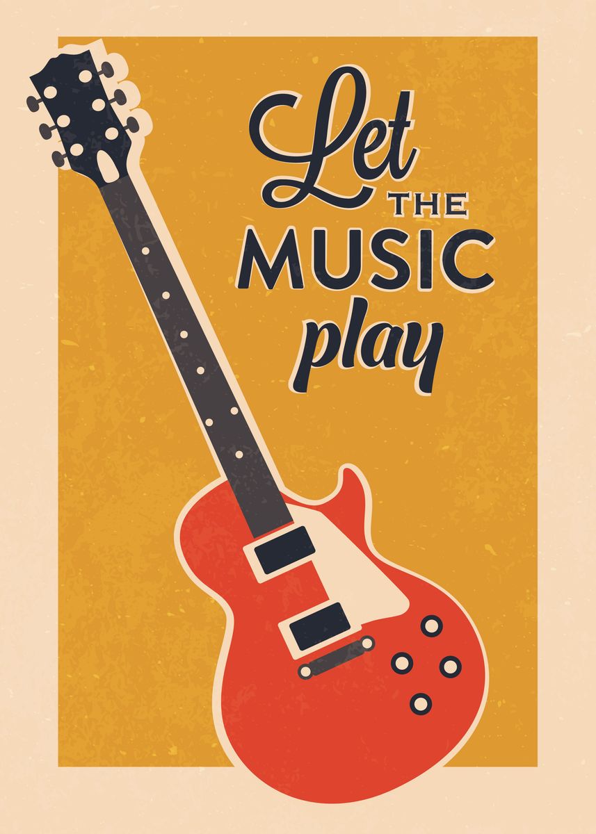 'Let the Music Play' Poster, picture, metal print, paint by Vilmos ...