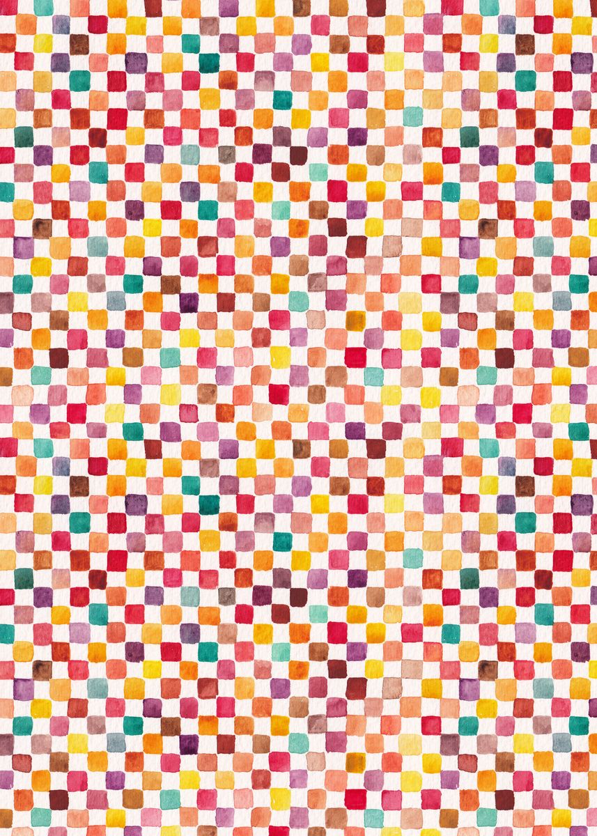'Klee Pattern. More than 200 tiles, handmade painted wit ... ' Poster ...