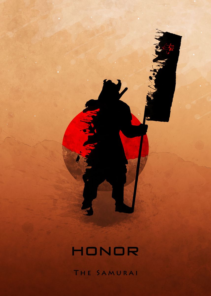 'The Samurai_Remastered' Poster, picture, metal print, paint by JW Art ...