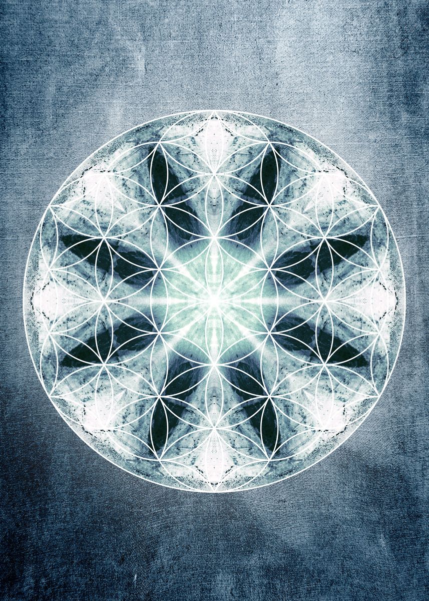 'flower of life' Poster by Filippo B | Displate