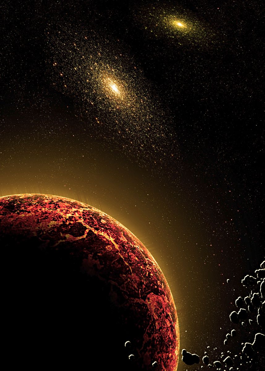 'Galaxies' Poster by Svetlana Sewell | Displate