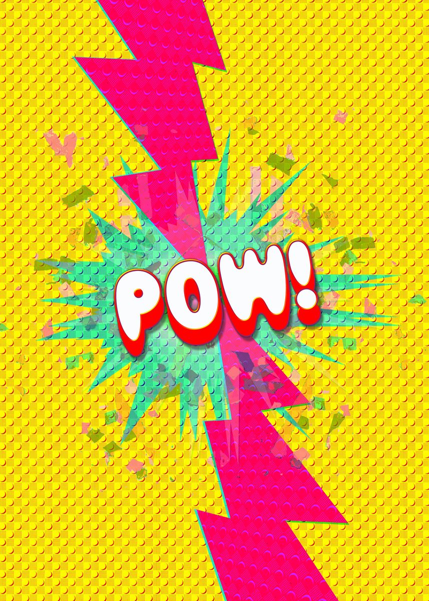 'Pow!' Poster, picture, metal print, paint by Peter A Gross | Displate