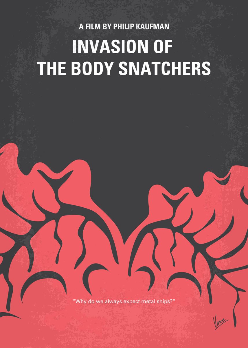 'No374 My Invasion of the Body Snatchers minimal movie ... ' Poster ...