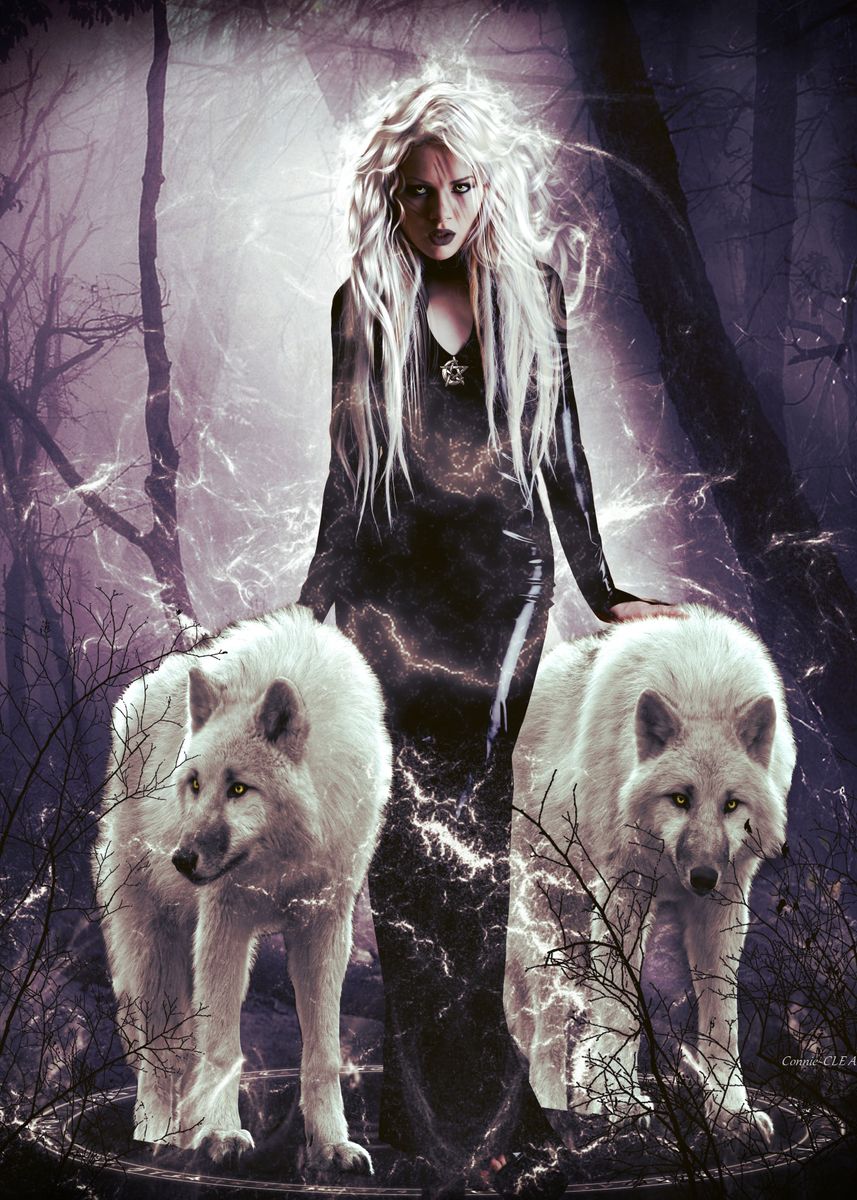 'She Wolf--- A photo-manipulation, art work I created wi ... ' Poster ...