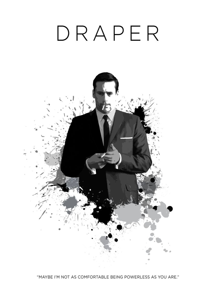 'Don Draper' Poster, picture, metal print, paint by KOO CONCEPT | Displate