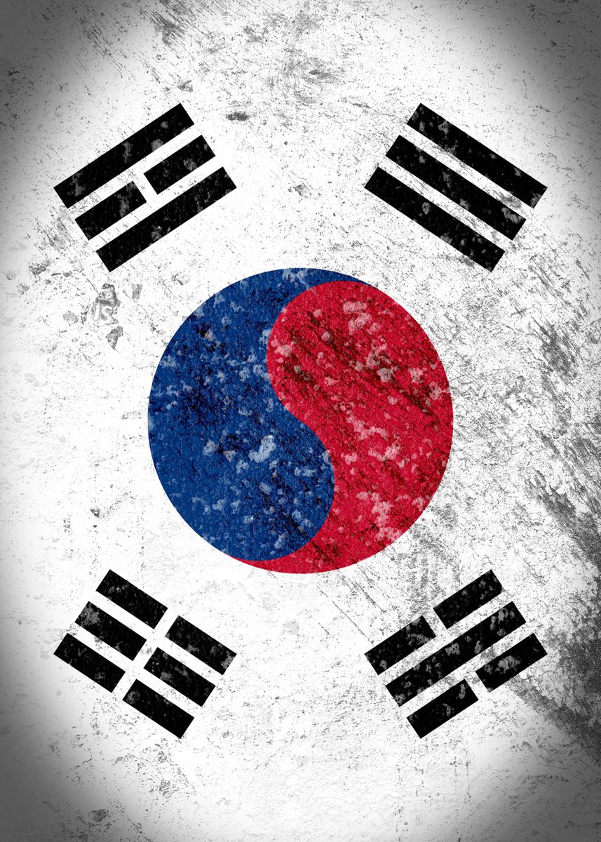 'Taegukgi' Poster, picture, metal print, paint by Nerdiful Art | Displate