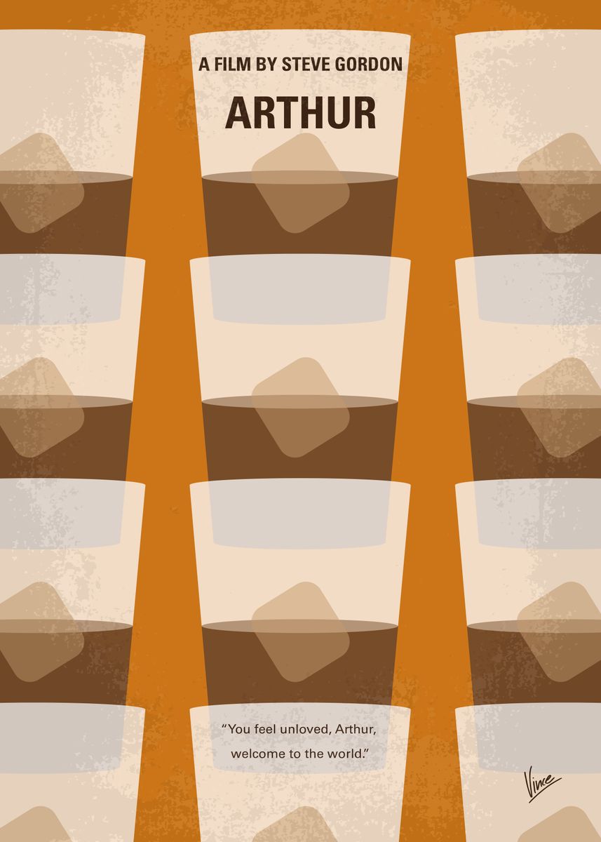 'No383 My Arthur minimal movie poster Arthur is a happy ... ' Poster ...
