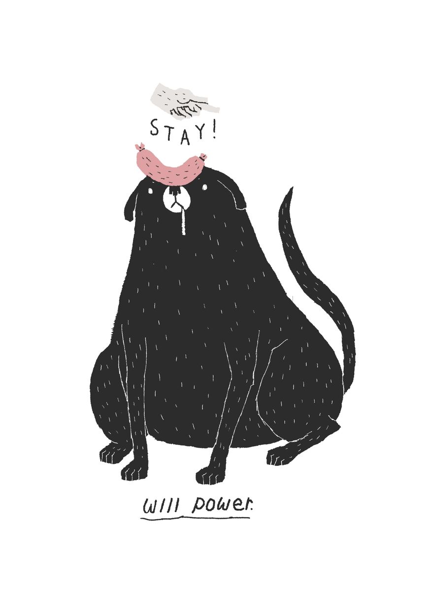 'will power.' Poster, picture, metal print, paint by Louis roskosch ...