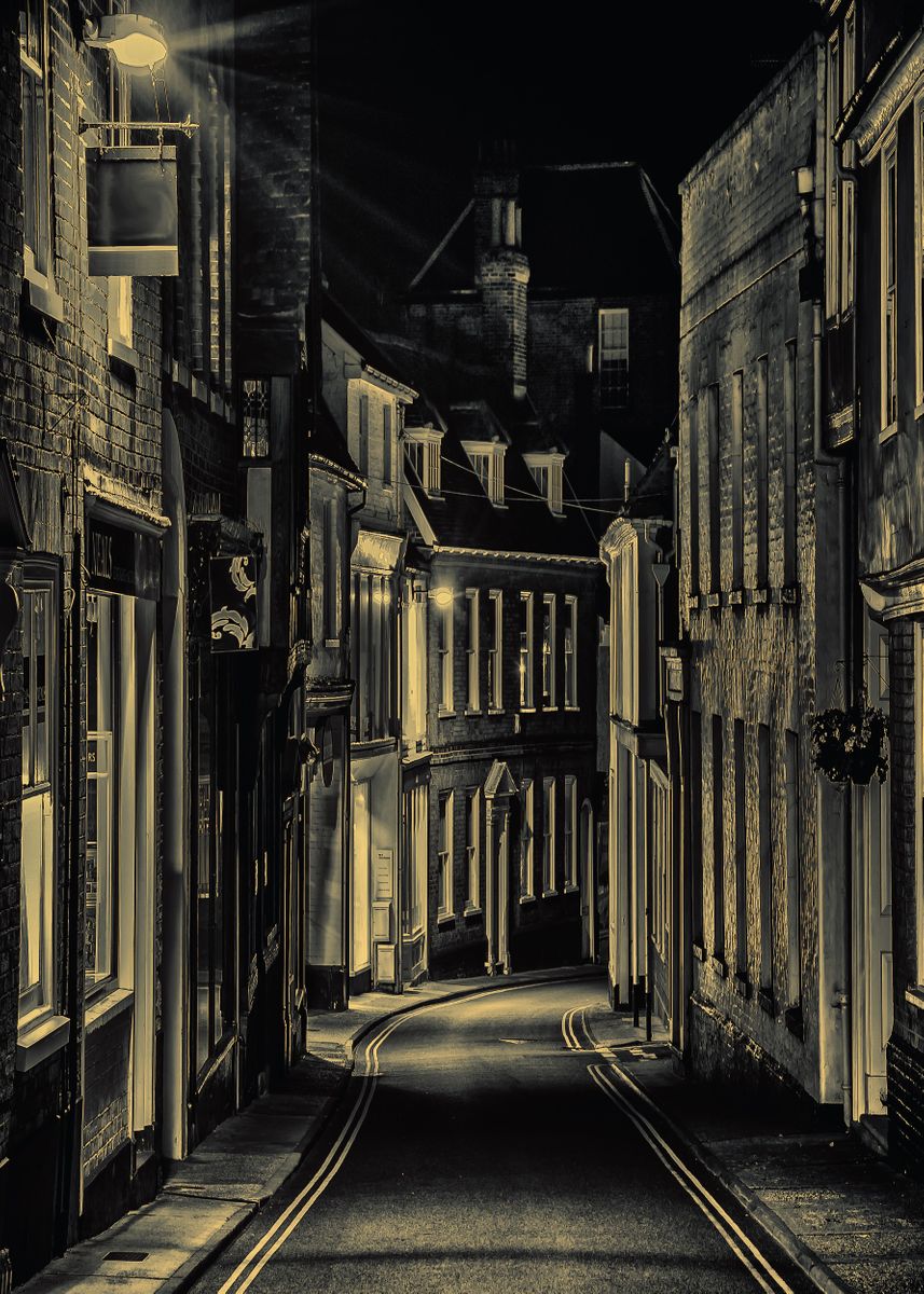 'Night Street' Poster by Svetlana Sewell | Displate