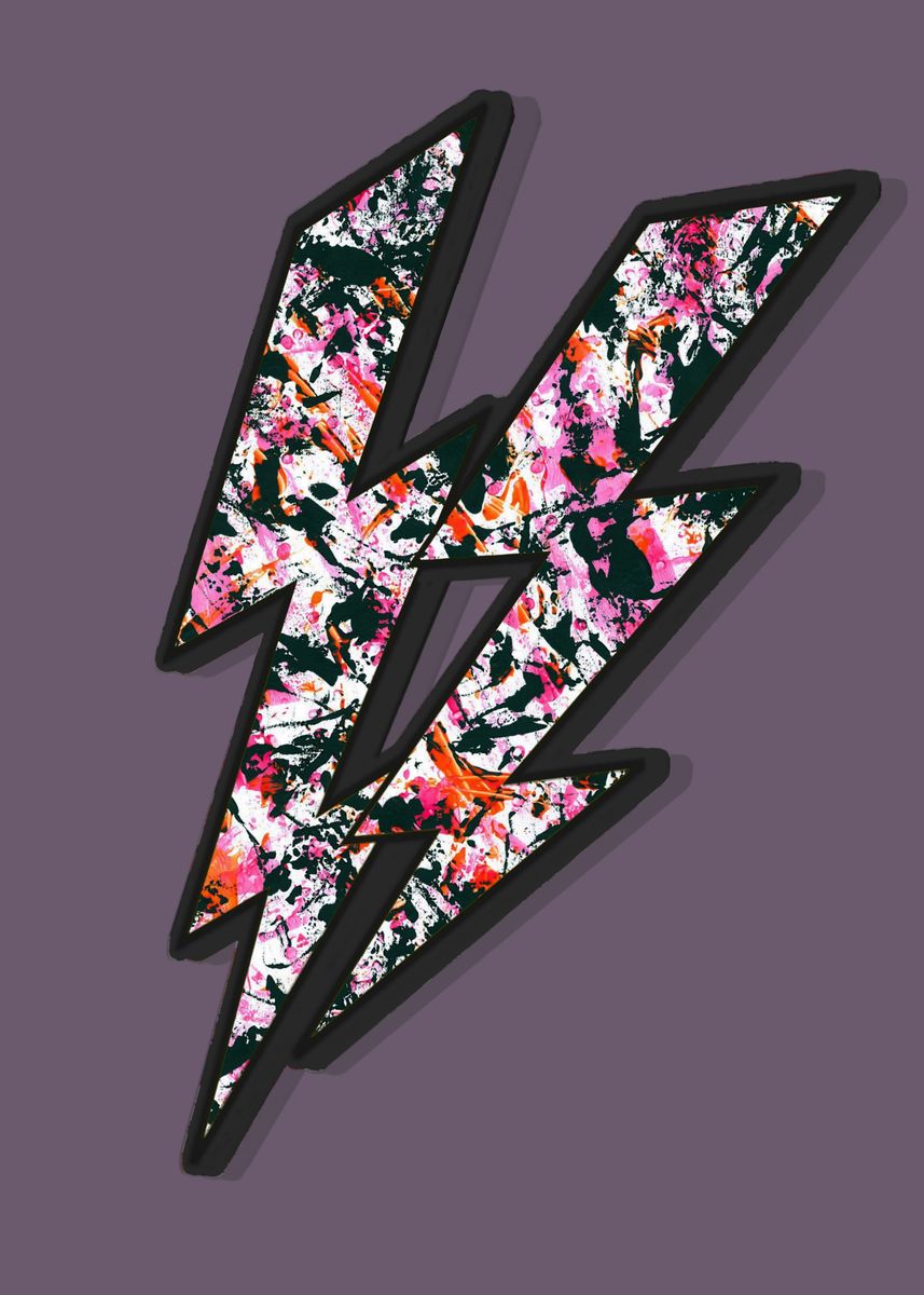 'GRAFFITI LIGHTNING! BY GASPONCE ' Poster, picture, metal print, paint ...