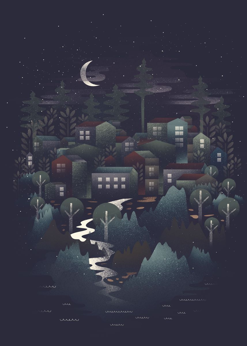 'The North' Poster, picture, metal print, paint by Dan Fajardo | Displate