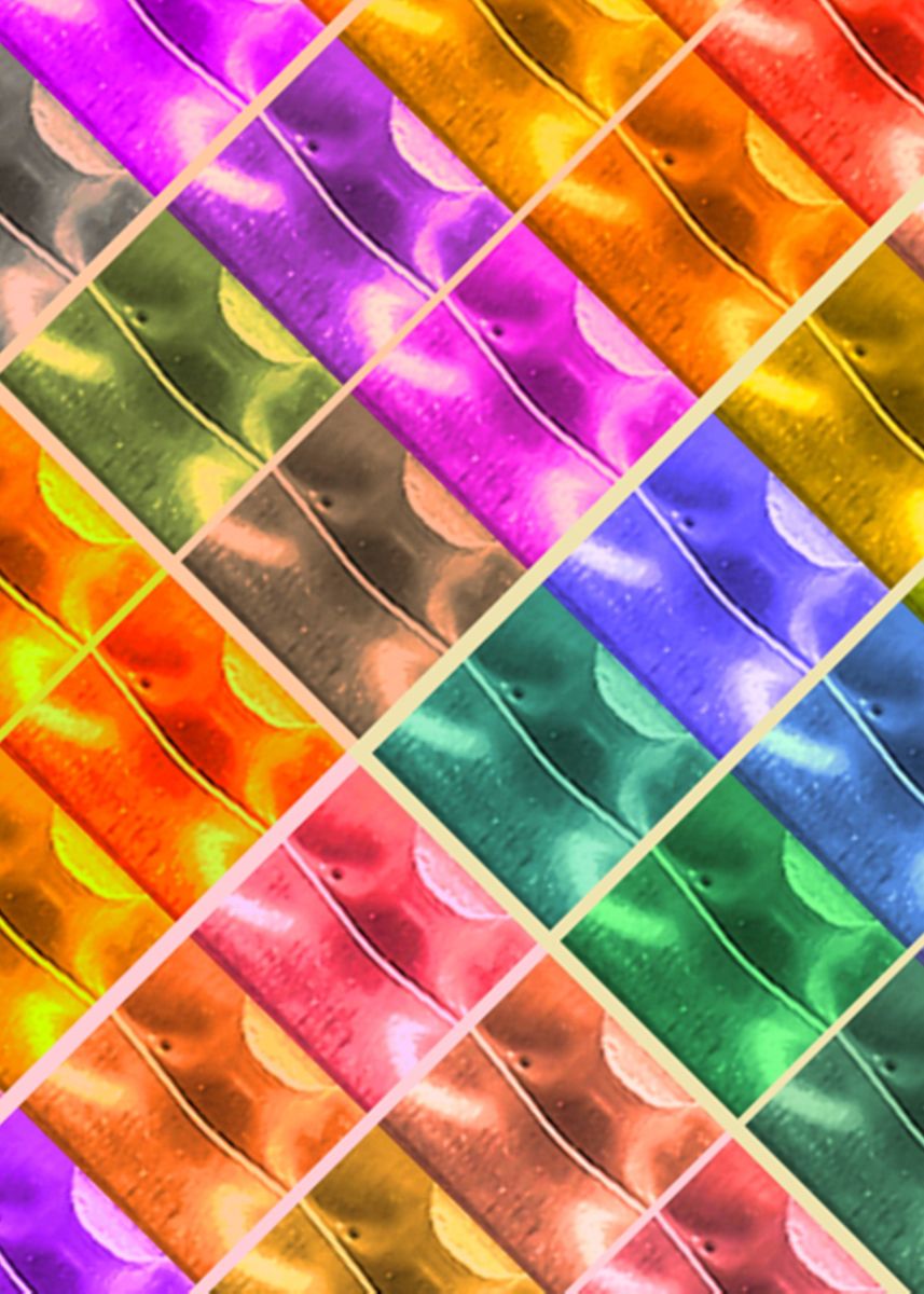 'Color Struck' Poster, picture, metal print, paint by Tatter Utrecht ...