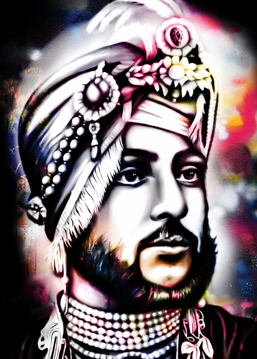 'Maharaja' Poster, picture, metal print, paint by Kam Chana | Displate