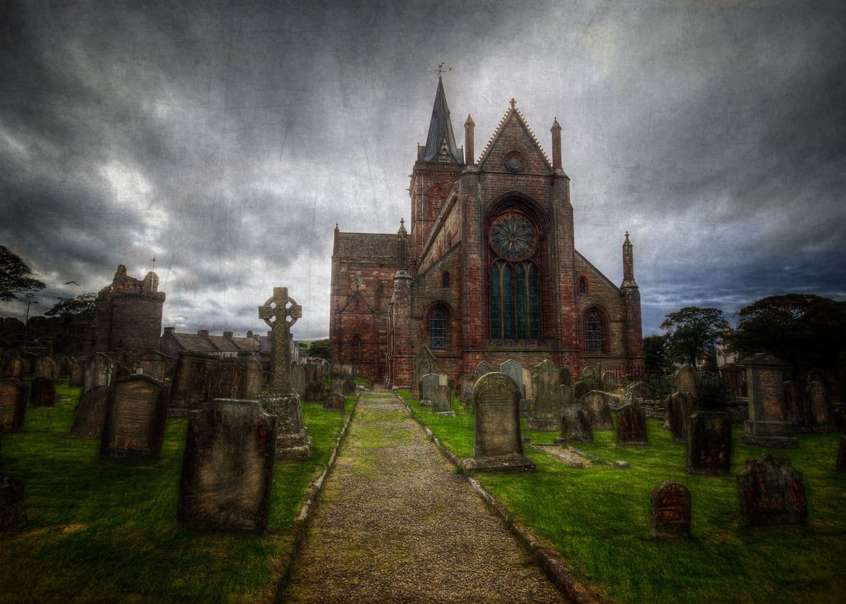 'St Magnus Cathedral, Kirkwall, Orkney' Poster by David Quinn | Displate