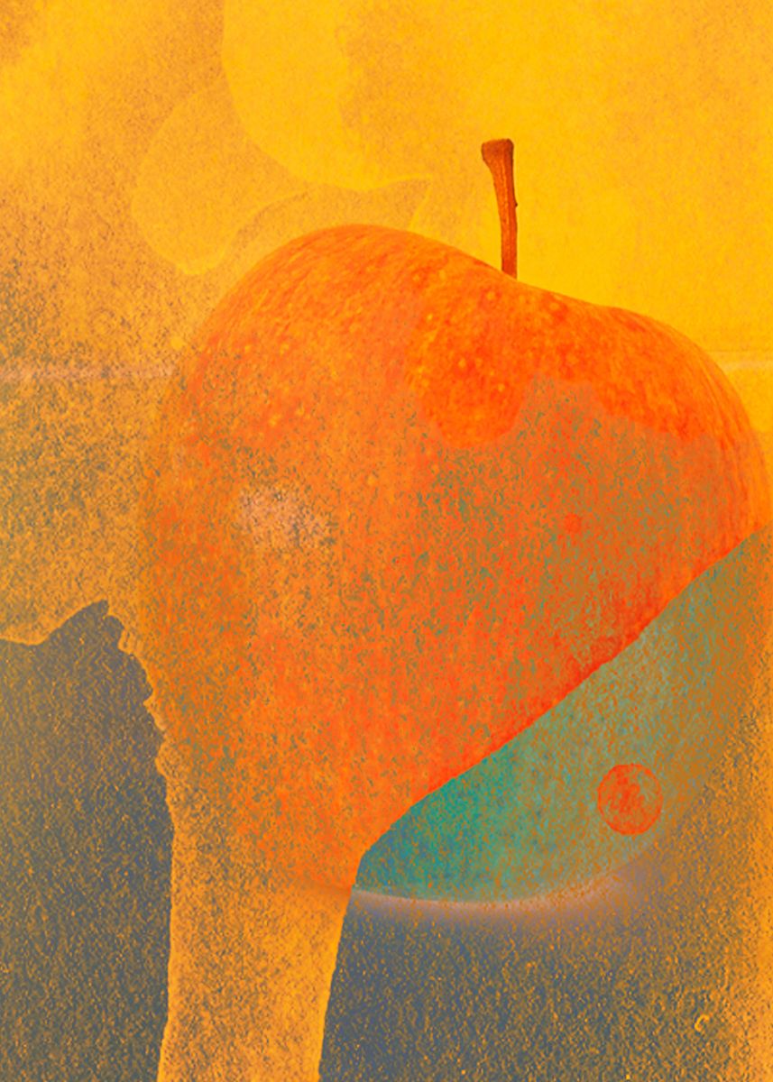 'The Apple' Poster, picture, metal print, paint by aRT sKRATCHES | Displate