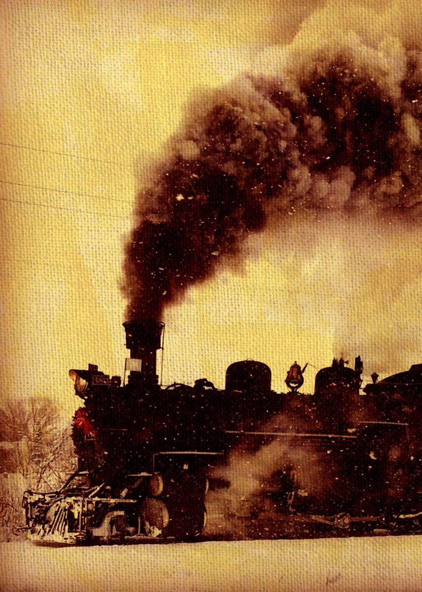 'Vintage Train Image' Poster, picture, metal print, paint by Tom Doty ...