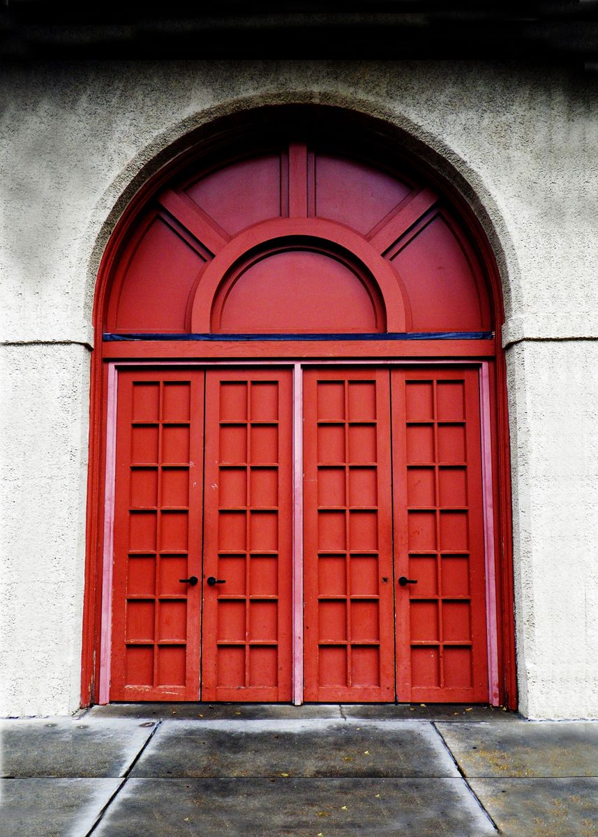 'Red Door' Poster, picture, metal print, paint by Kyle Ferguson | Displate
