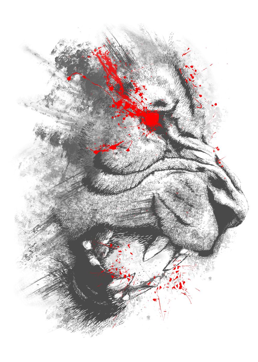 'The Untamed' Poster, picture, metal print, paint by Lou Patrick Mackay ...