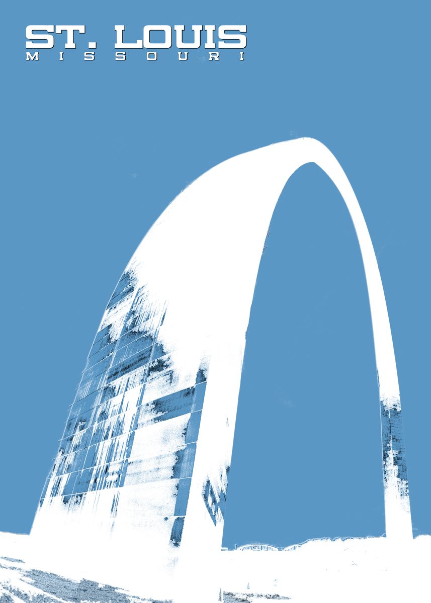'St. Louis Arch' Poster, picture, metal print, paint by Kyle Ferguson ...