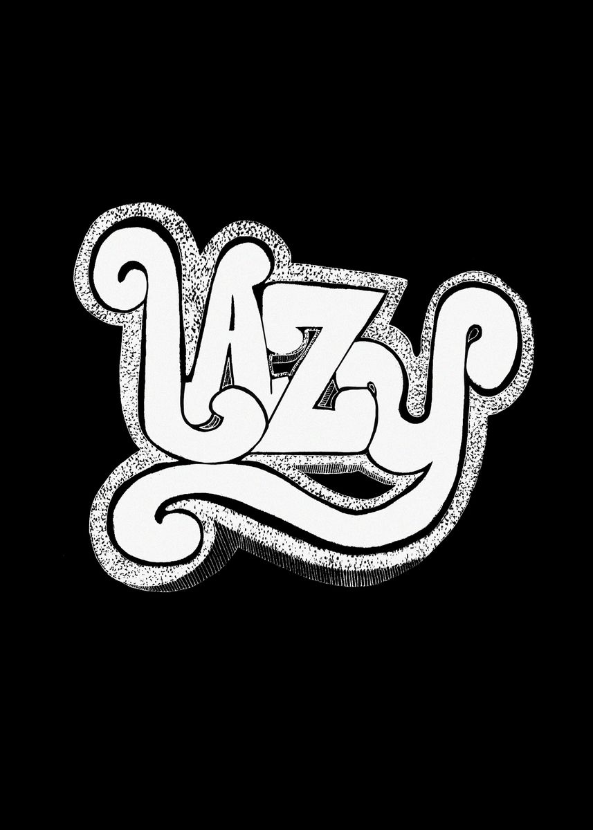 'Lazy' Poster, picture, metal print, paint by Steve Wade | Displate