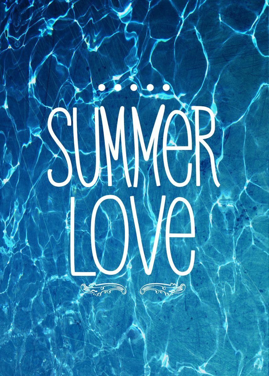 'Summer Love' Poster, picture, metal print, paint by Mikath | Displate