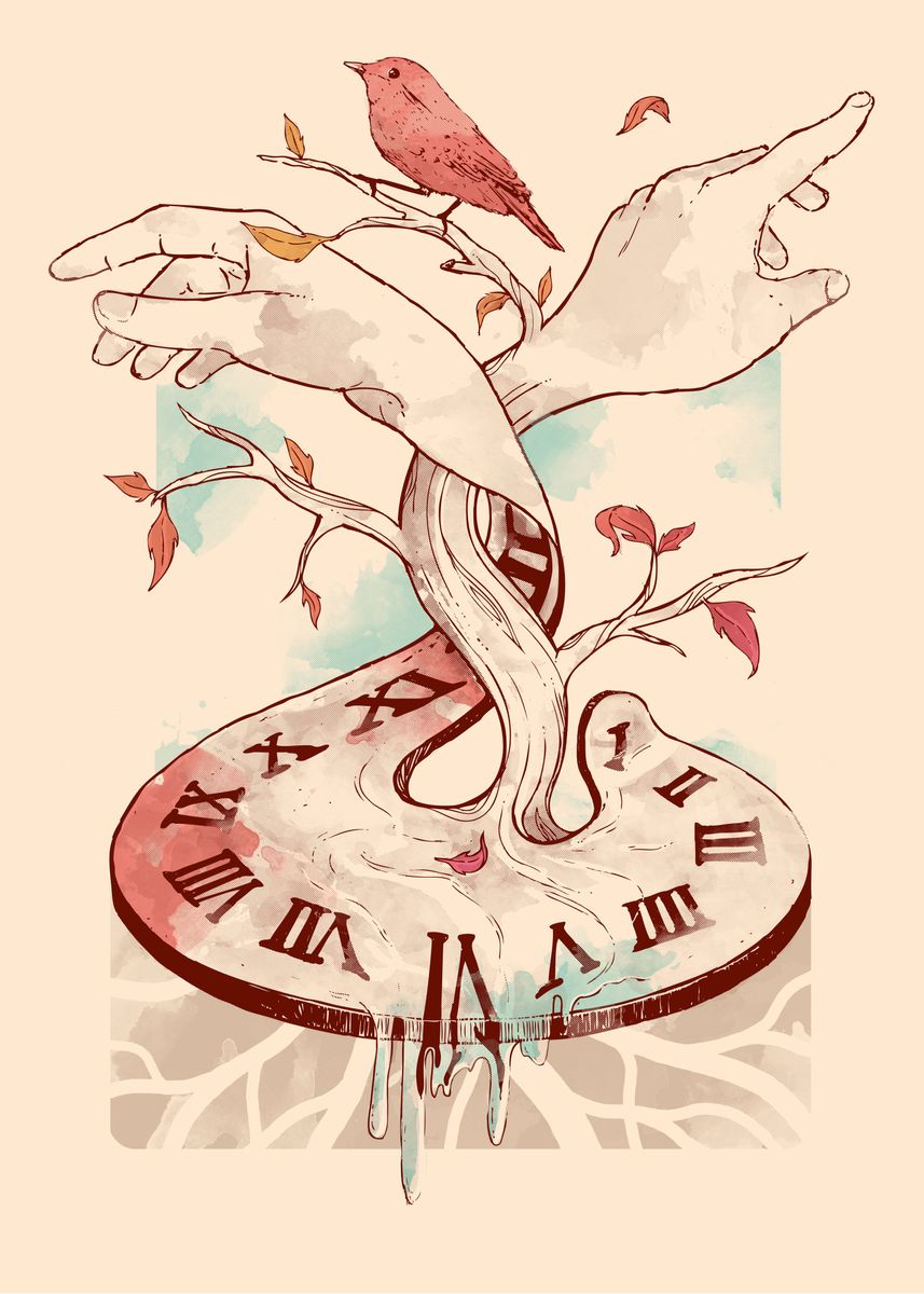 'Hands of Time' Poster, picture, metal print, paint by Norman Duenas ...