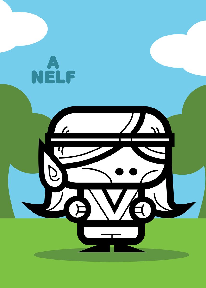 'Store Brand Fantasy - A Nelf' Poster, picture, metal print, paint by ...