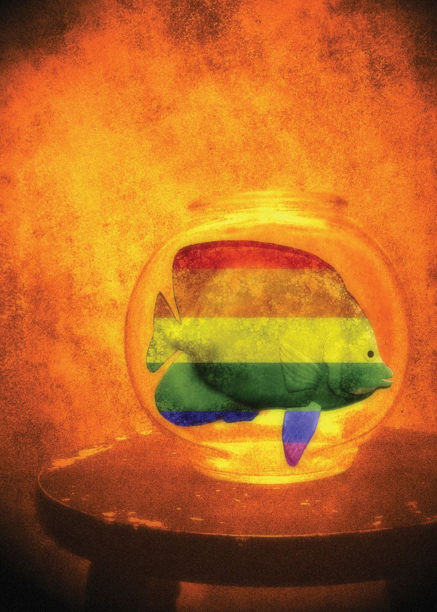 'Max the fish' Poster, picture, metal print, paint by jfdupuis Dupuis ...