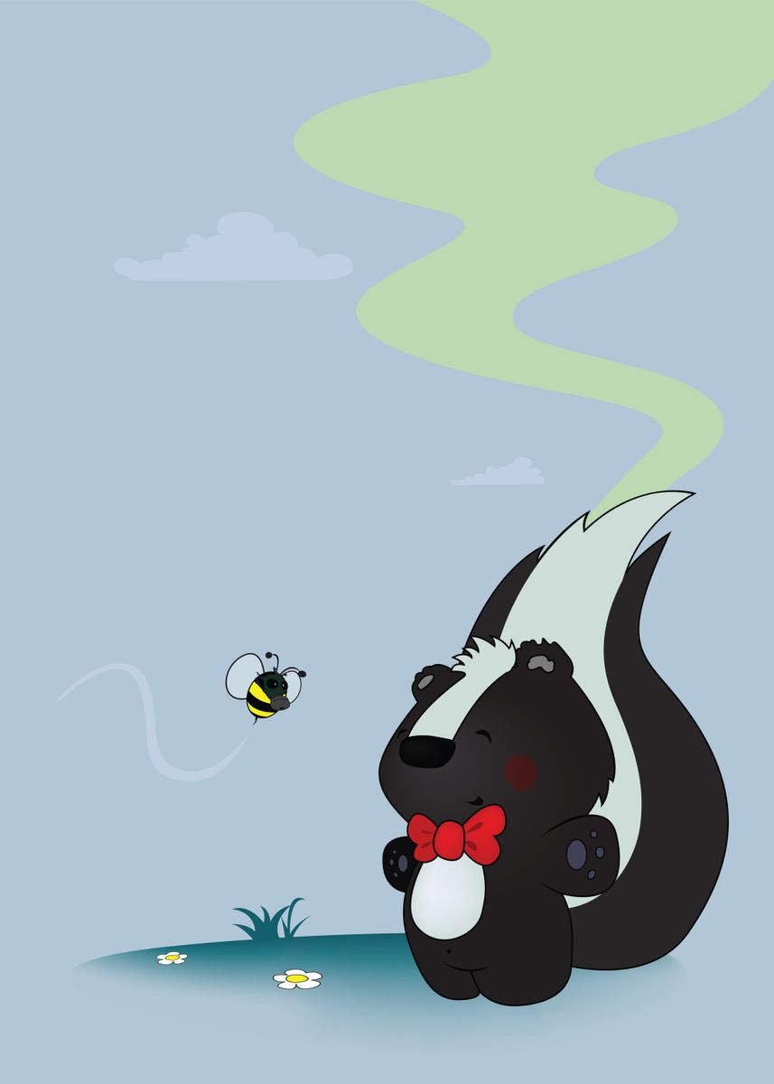 'Good morning Stinky!' Poster, picture, metal print, paint by mangulica ...