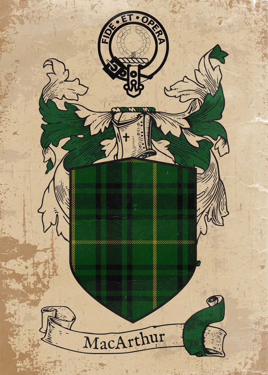 'Clan MacArthur' Poster, picture, metal print, paint by Daniel Clark ...