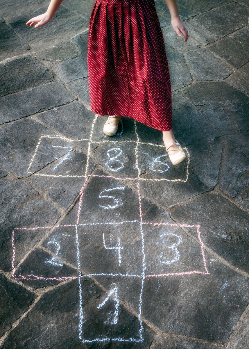 'hopscotch' Poster, picture, metal print, paint by Joana Kruse | Displate