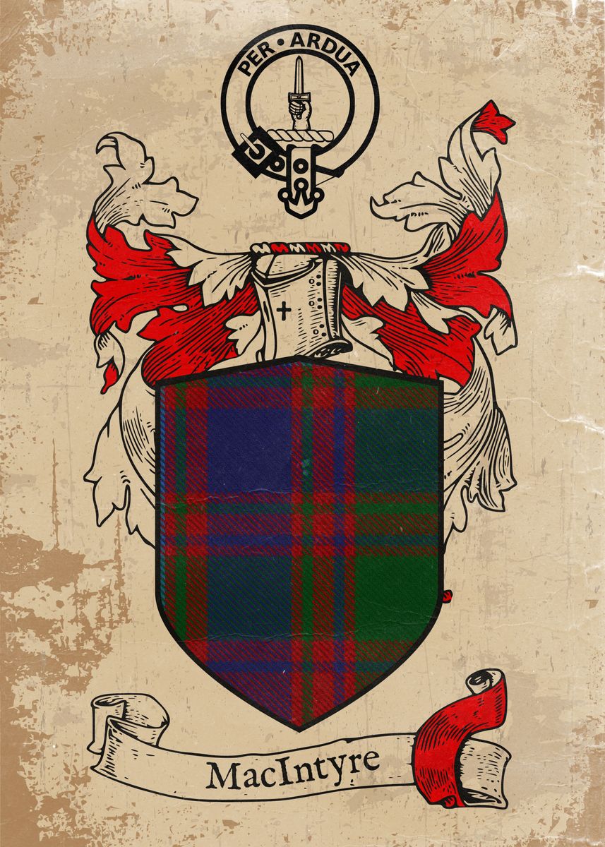 'Clan MacIntyre' Poster, picture, metal print, paint by Daniel Clark ...