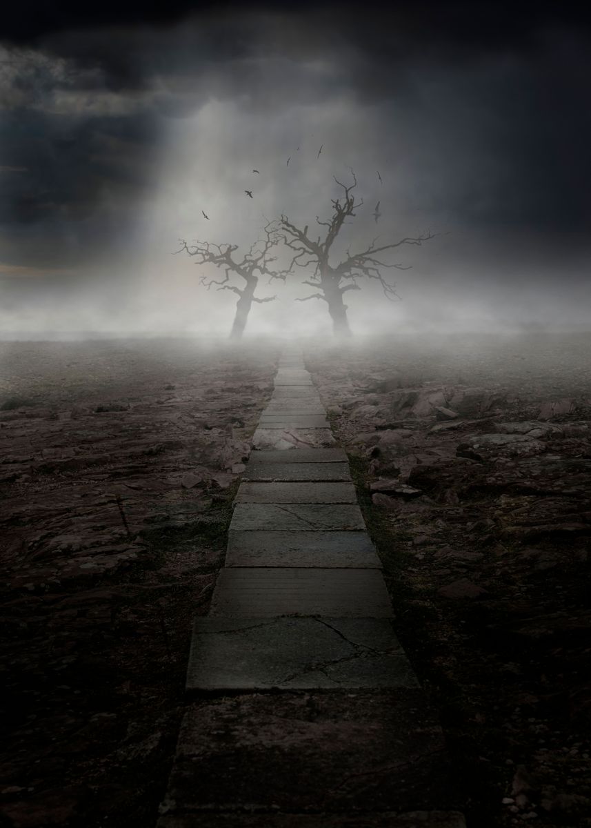 'Forgotten land' Poster, picture, metal print, paint by Jaroslaw ...