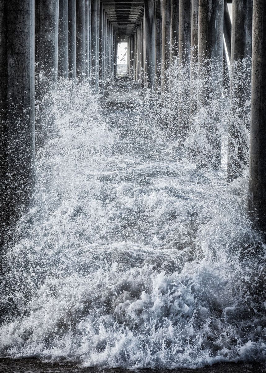 'Ominous Tidal Waves During Storm under the infamous pie ... ' Poster ...