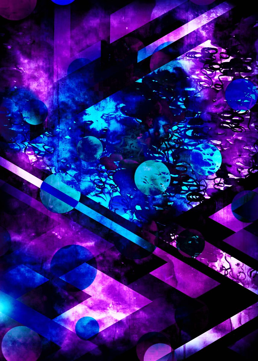 'Ping Pong Galaxy 2' Poster by Julia DiSano | Displate