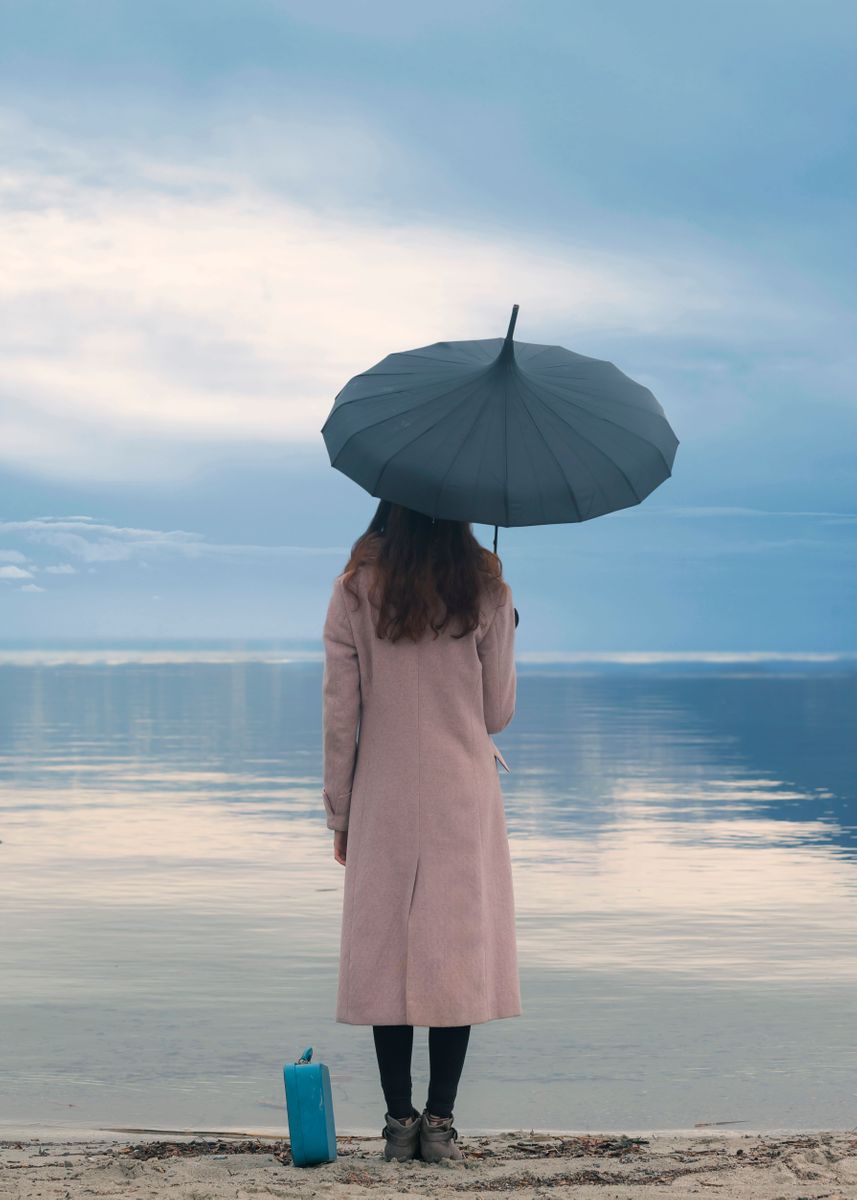 'lonely' Poster, picture, metal print, paint by Joana Kruse | Displate