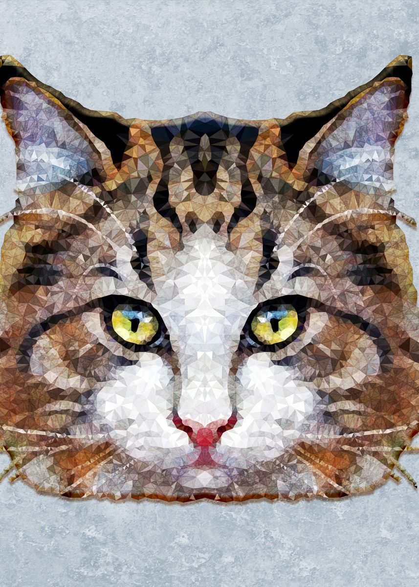 'MEOW' Poster, picture, metal print, paint by Ancello :) | Displate