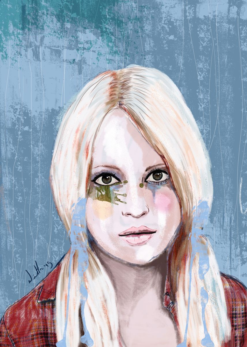 'Ellen' Poster, picture, metal print, paint by Paolo Niutta | Displate