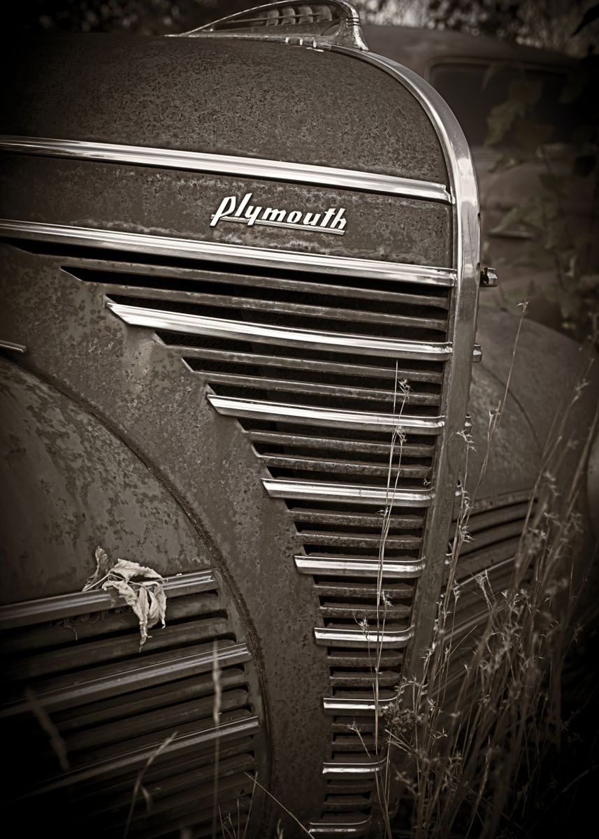 'Old Junker Car - fine art photography by Edward M. Fiel ... ' Poster ...