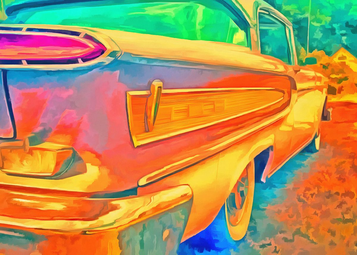 'Pop Art Edsel by Edward M. Fielding' Poster by Edward Fielding | Displate
