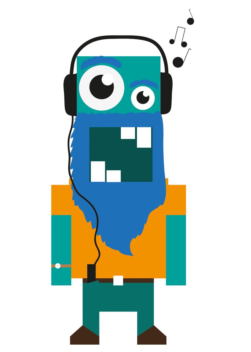 'Music Guy' Poster by Steve Wade | Displate