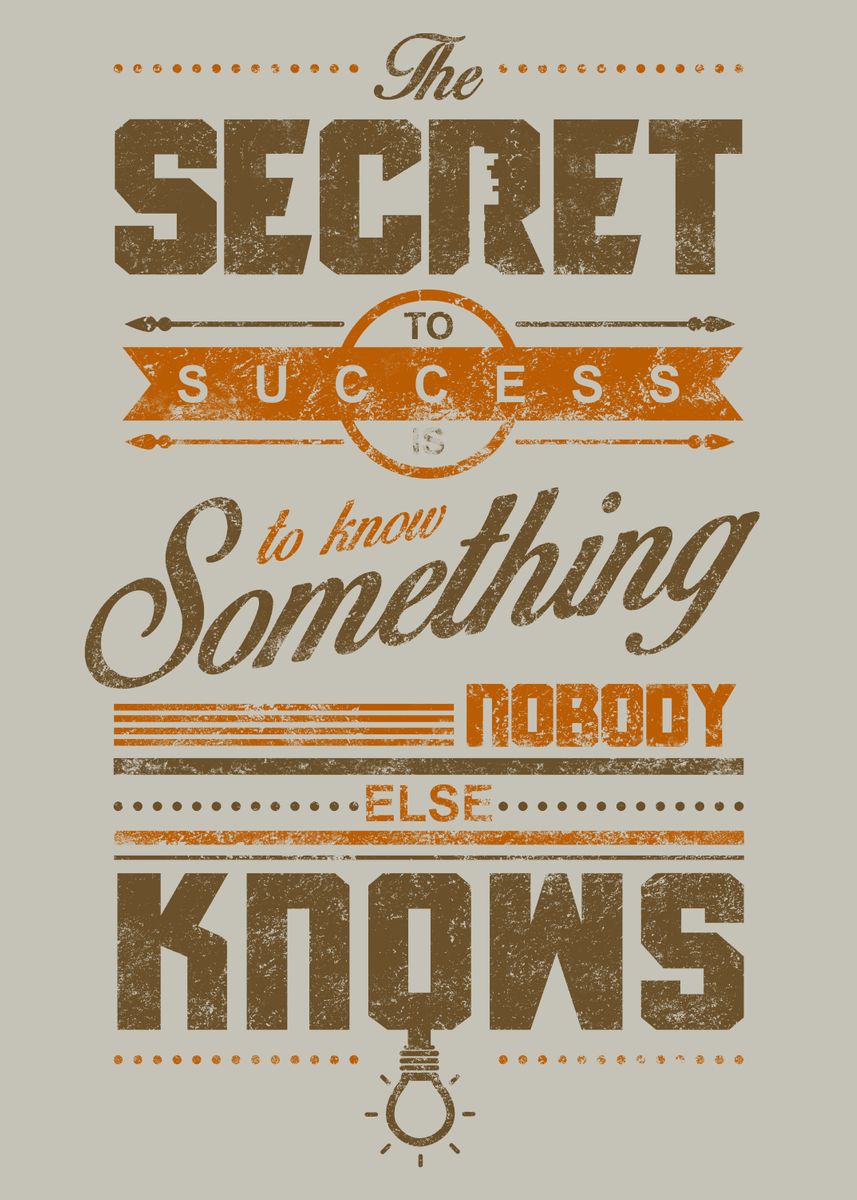 'The Secret' Poster by Lou Patrick Mackay | Displate