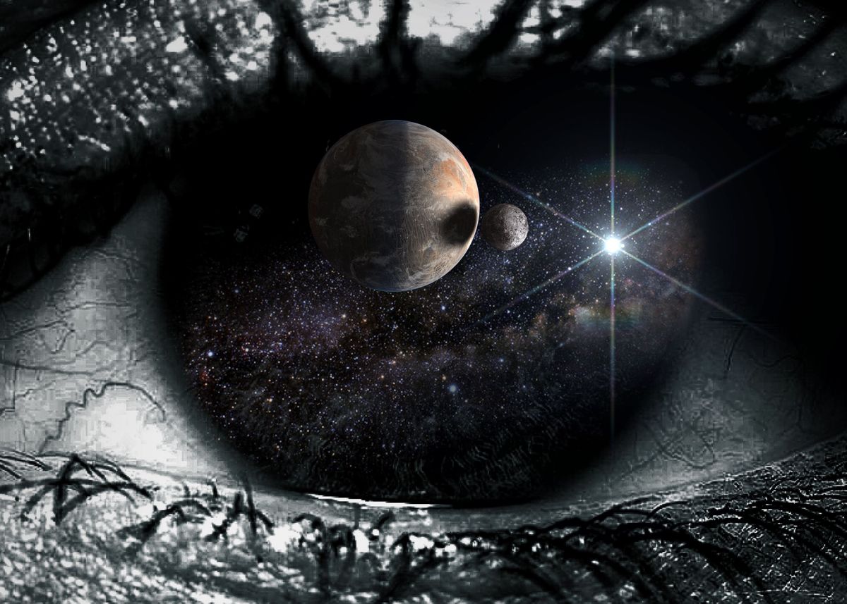 'Space eye' Poster by Solly Levi | Displate