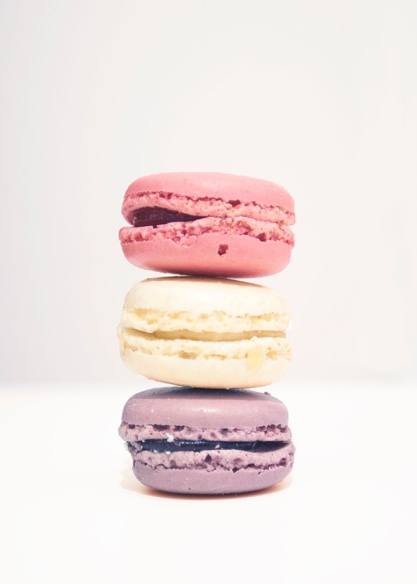 'Stacked Macaroons' Poster, picture, metal print, paint by Robynn ...