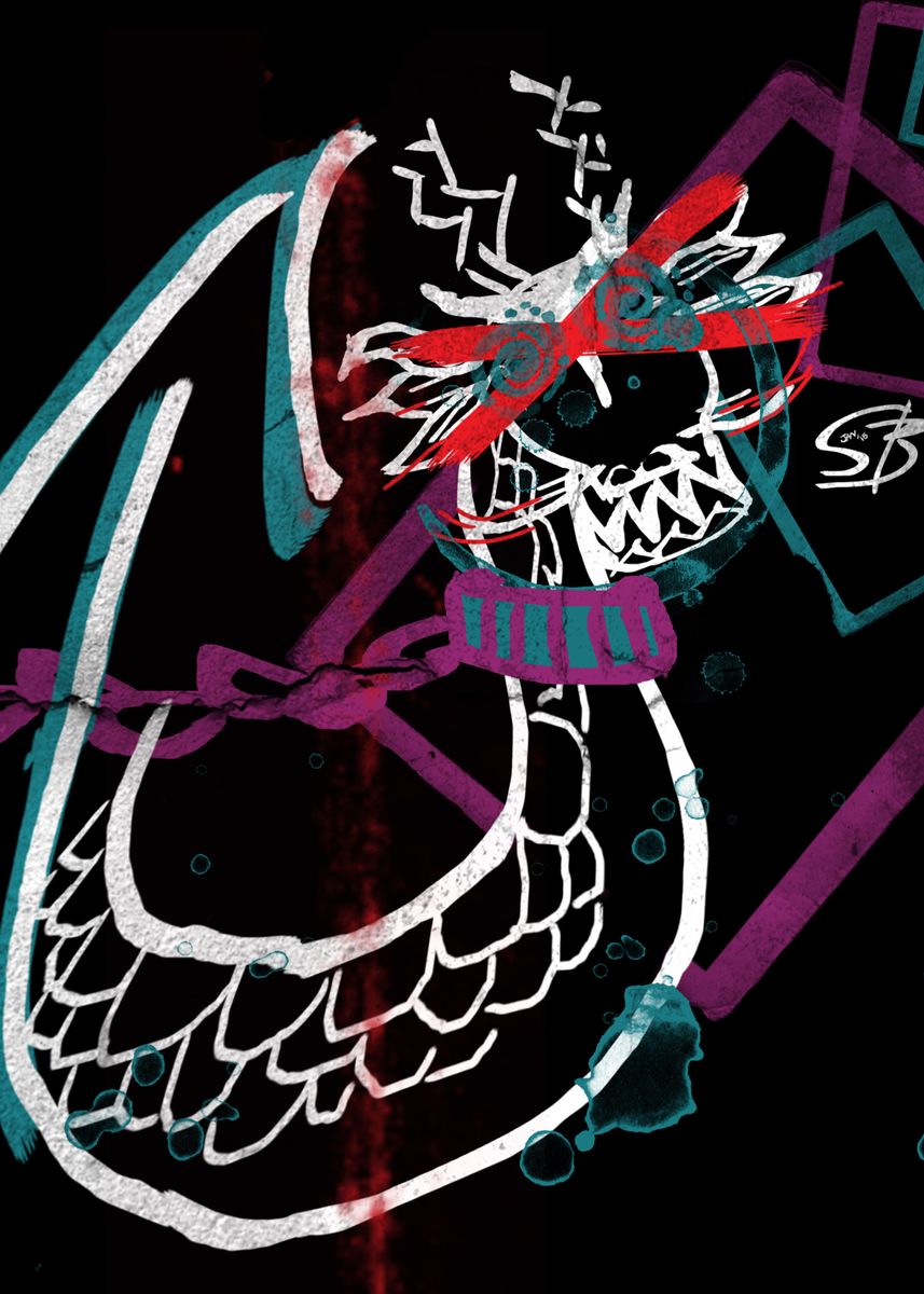 'Chasing The Dragon' Poster by Sam Ibrahim | Displate