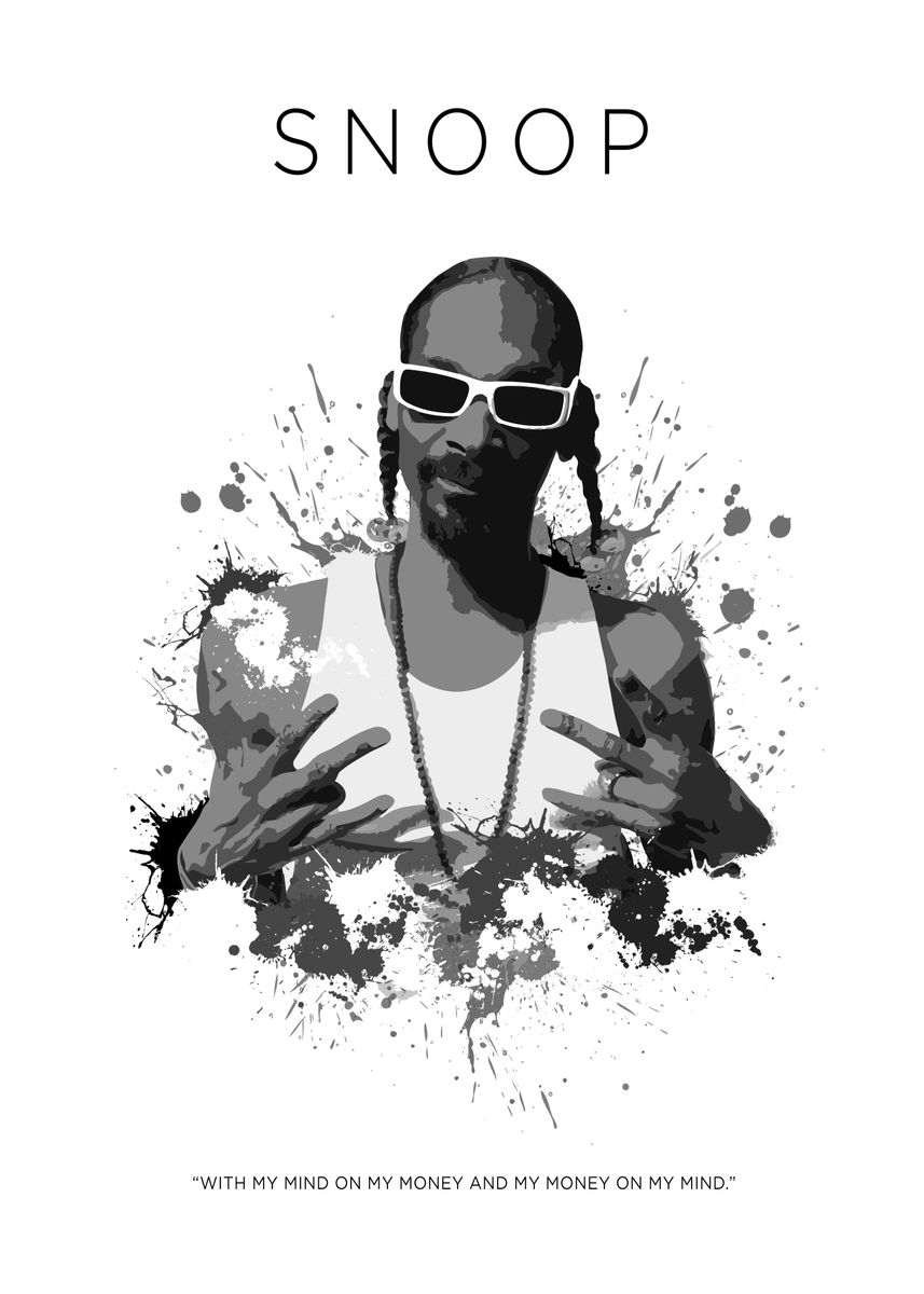 'Snoop Dog' Poster, picture, metal print, paint by KOO CONCEPT | Displate